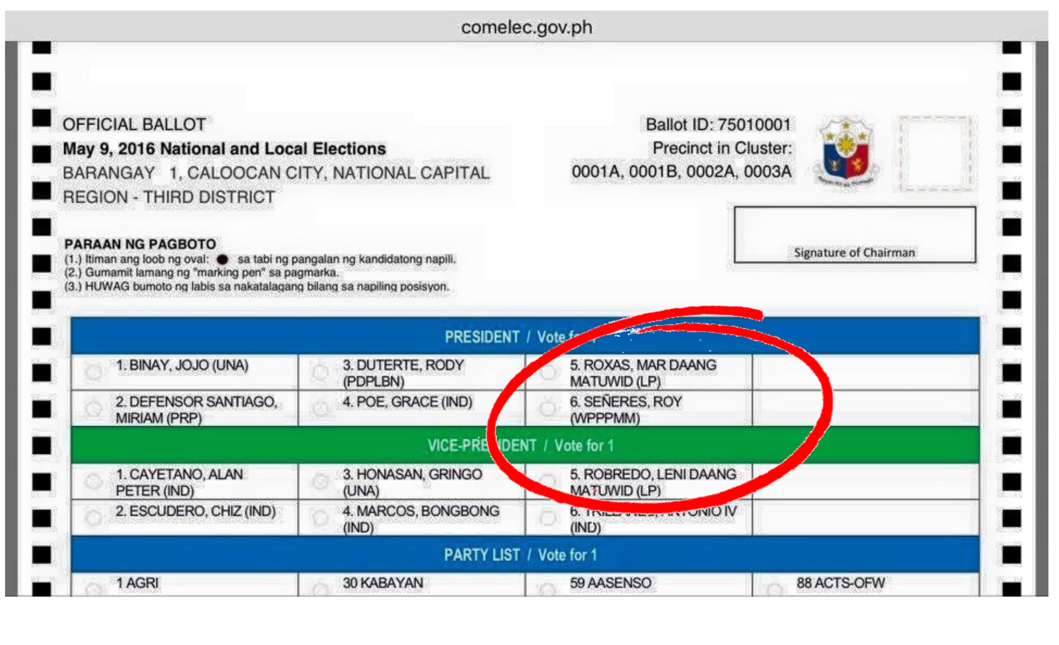 Breaking News: Official Ballot Shows New Names Of Candidates For ...
