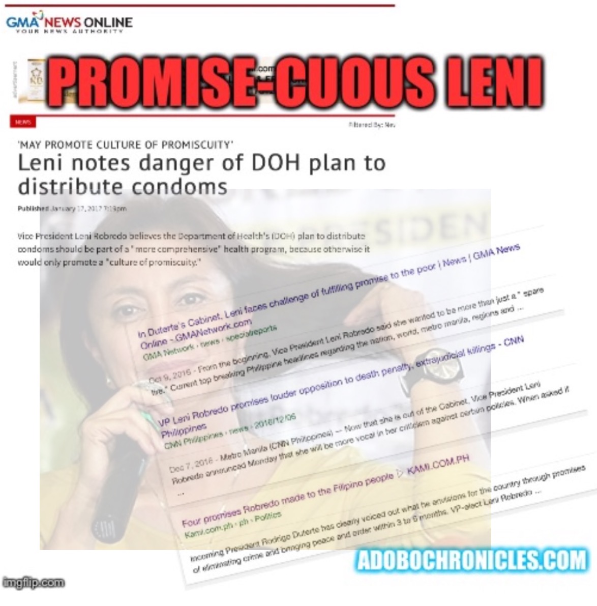 Pixdetorial: ‘Promise-cuous’ Leni | The Adobo Chronicles