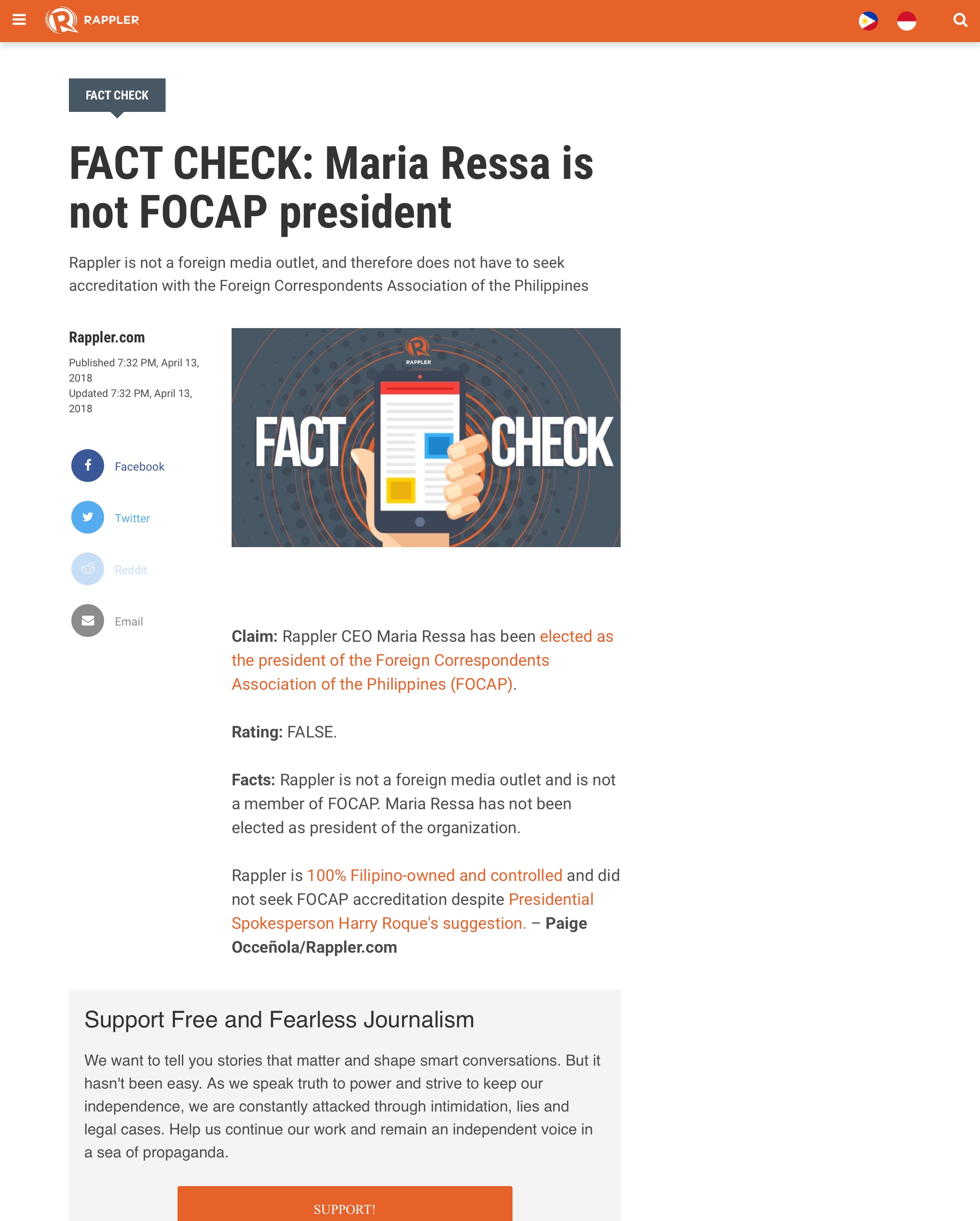 Adobo Chronicles’ Statement On Rappler’s Fact-check On Our Story About ...