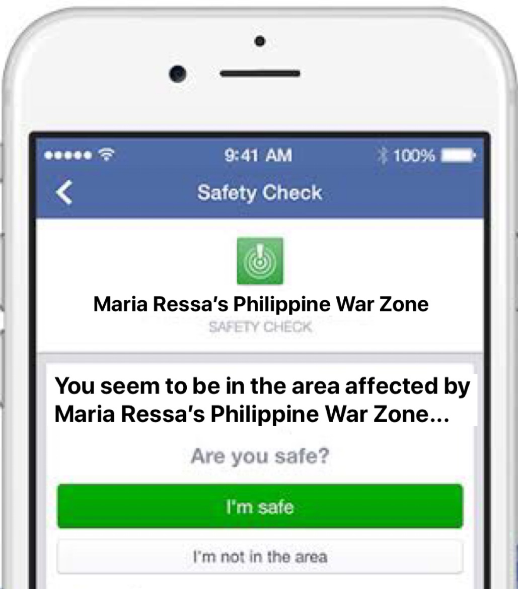 Filipino Netizens Mark Themselves Safe From Maria Ressa’s Philippine ...