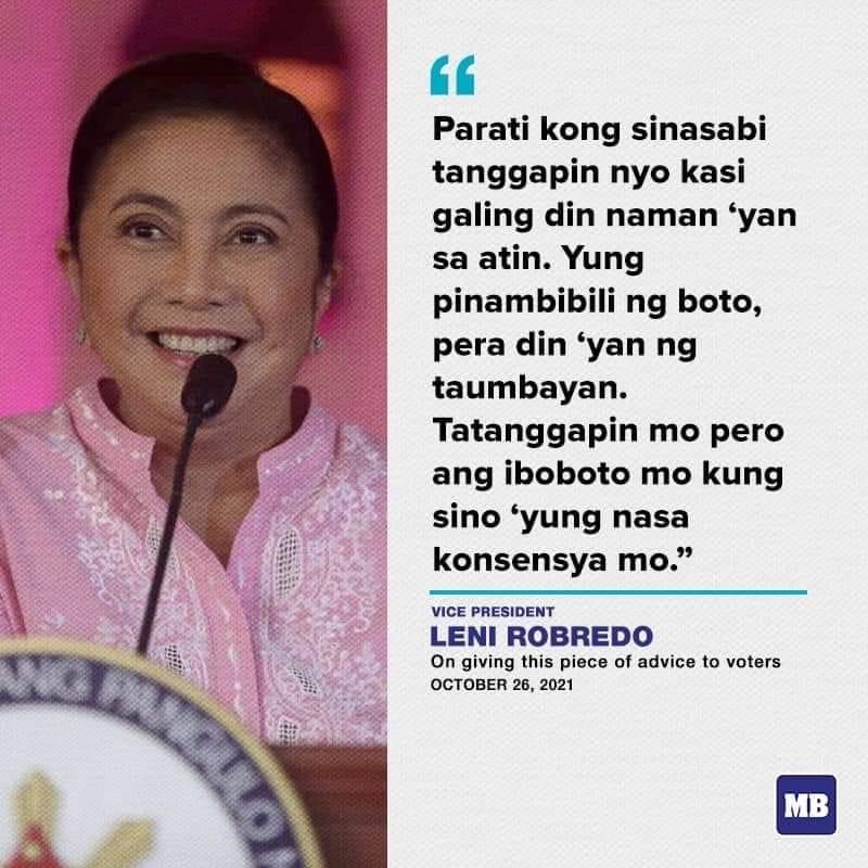 Presidential Aspirant Leni Robredo Encourages Vote Buying! (Video ...