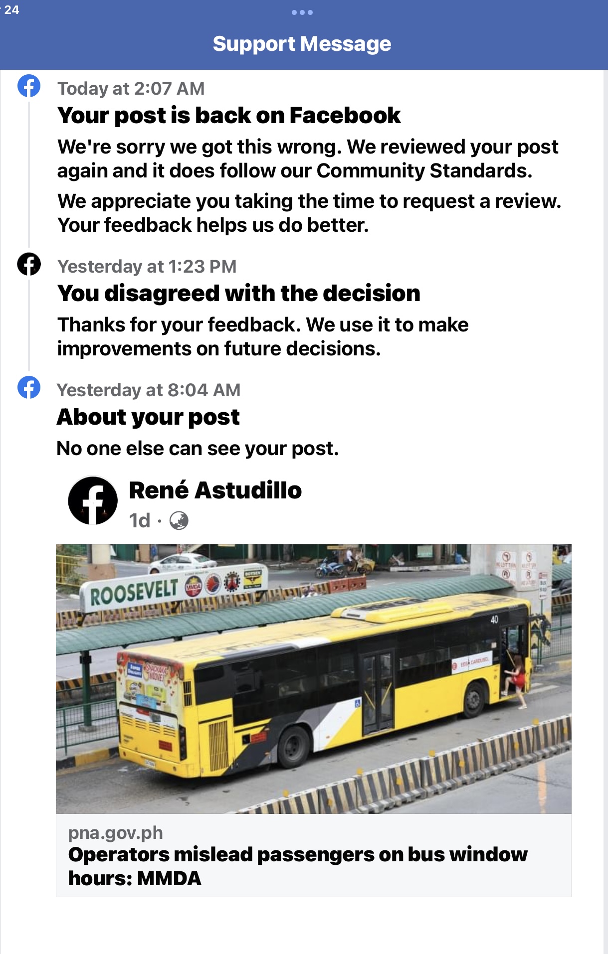 Posting Photos Of Buses Now Violates Facebook’s Community Standards ...