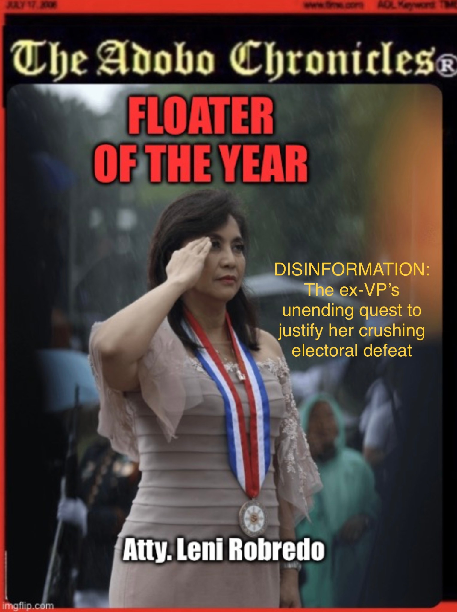 Leni Robredo: Floater Of The Year! | The Adobo Chronicles
