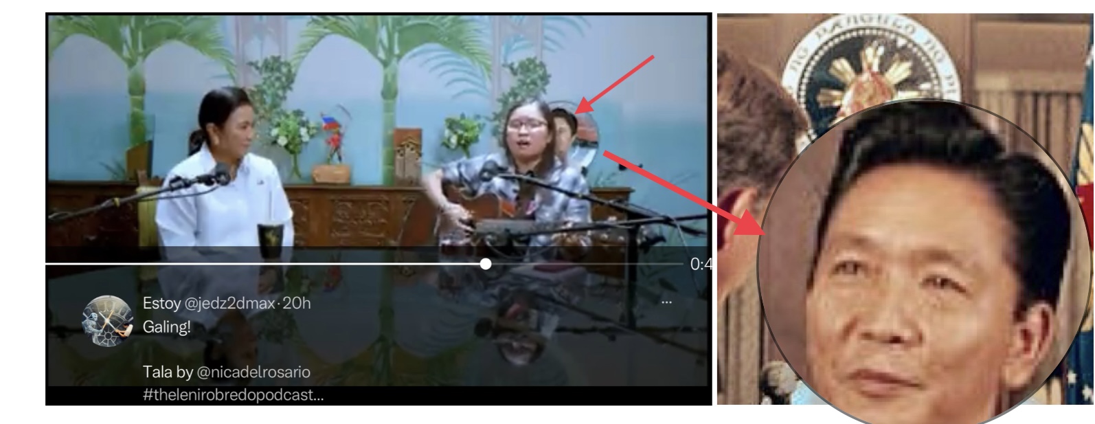 Ferdinand E. Marcos Photo Frame Backdrop For Leni Robredo Podcast ...