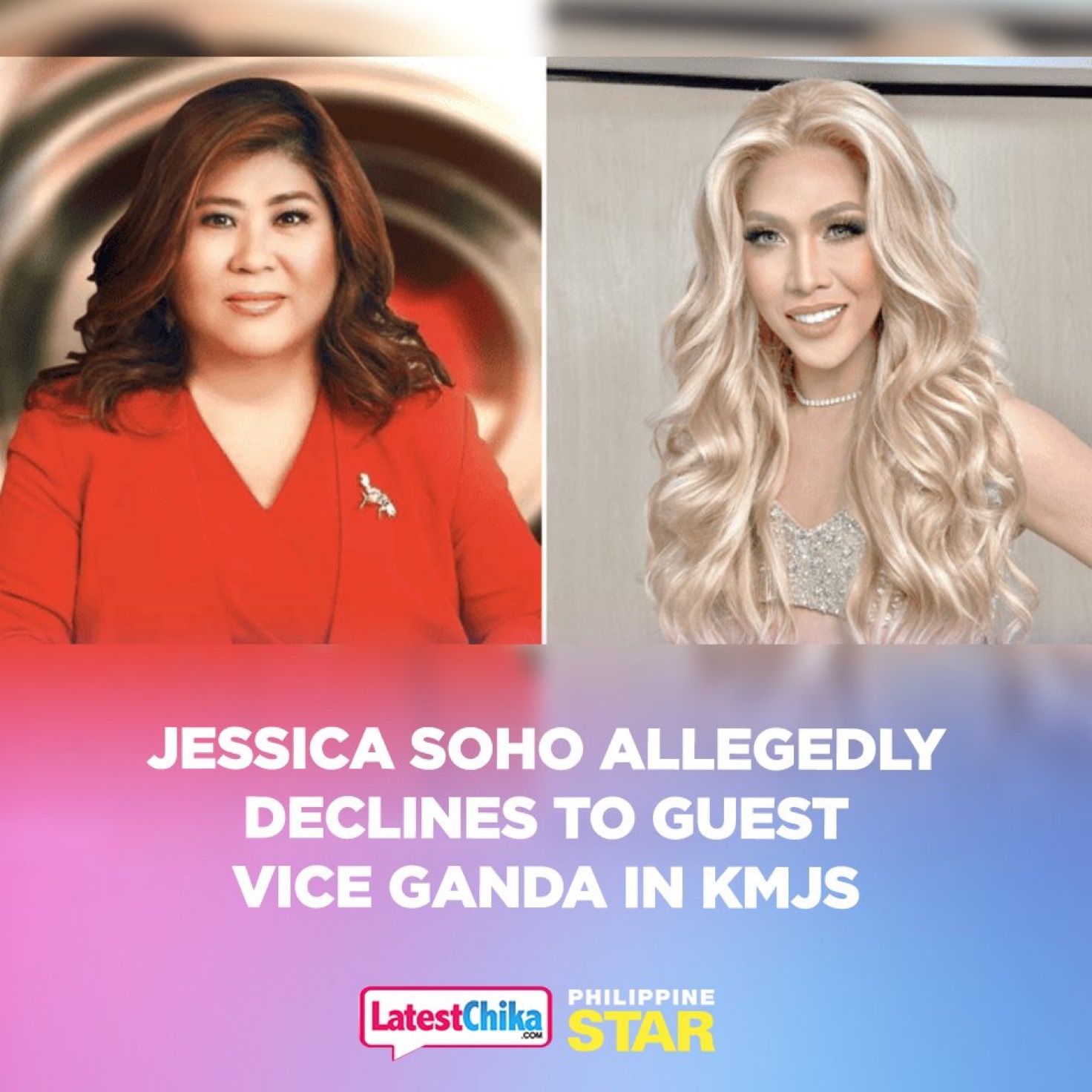 Jessica Soho Changes Her Mind; She Will Have Vice Ganda As Guest On Her ...
