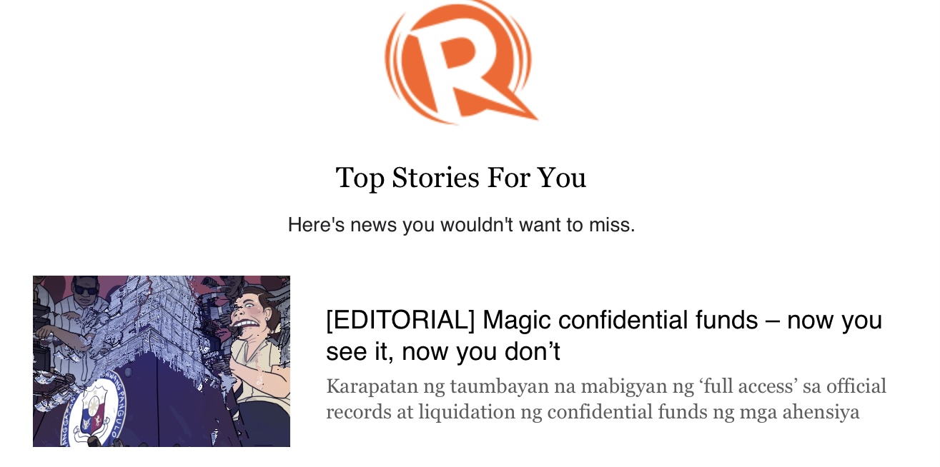 Today’s Editorial: Rappler Unwrapped! | The Adobo Chronicles