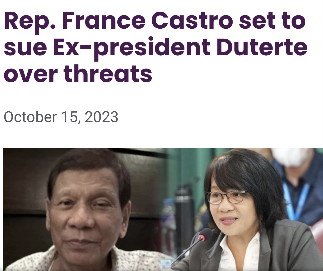 OPINION: Why We Think Rodrigo Duterte Did Not Directly Threaten Rep ...