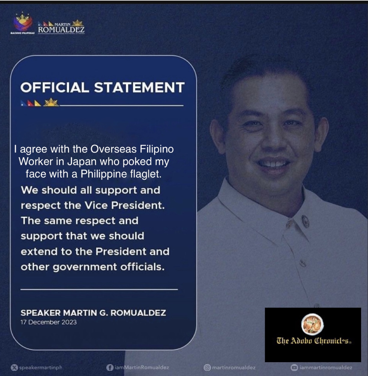 What A Good Sport, This Speaker Martin Romualdez! | The Adobo Chronicles