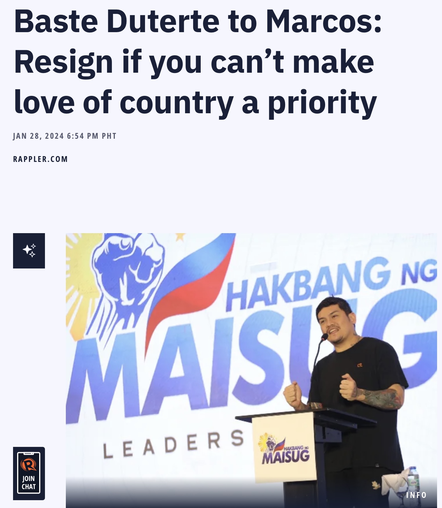 What Is Baste Duterte Smoking? | The Adobo Chronicles